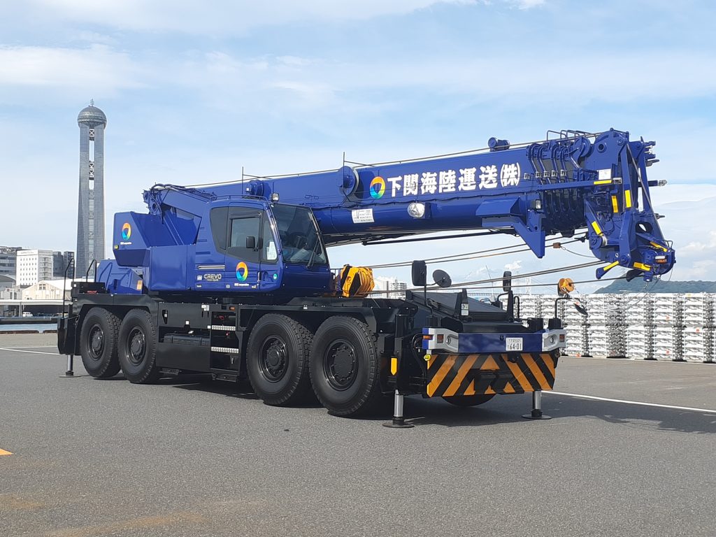 70tラフタークレーン導入しました！ | お知らせ | 下関海陸運送株式会社